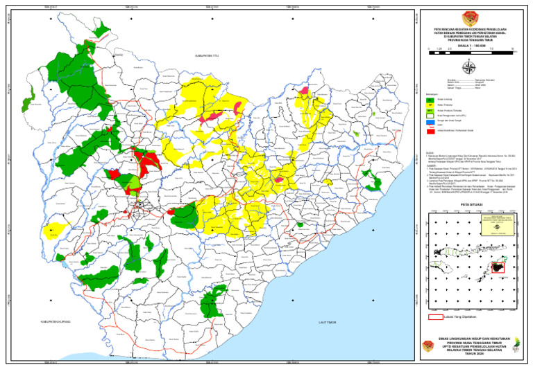 Peta Areal Ijin PS KPH TTS 2023 | PDF