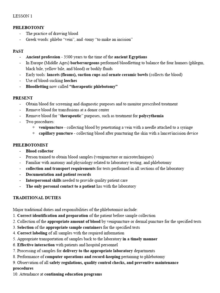 PHLEB | PDF | Health Care | Medicine