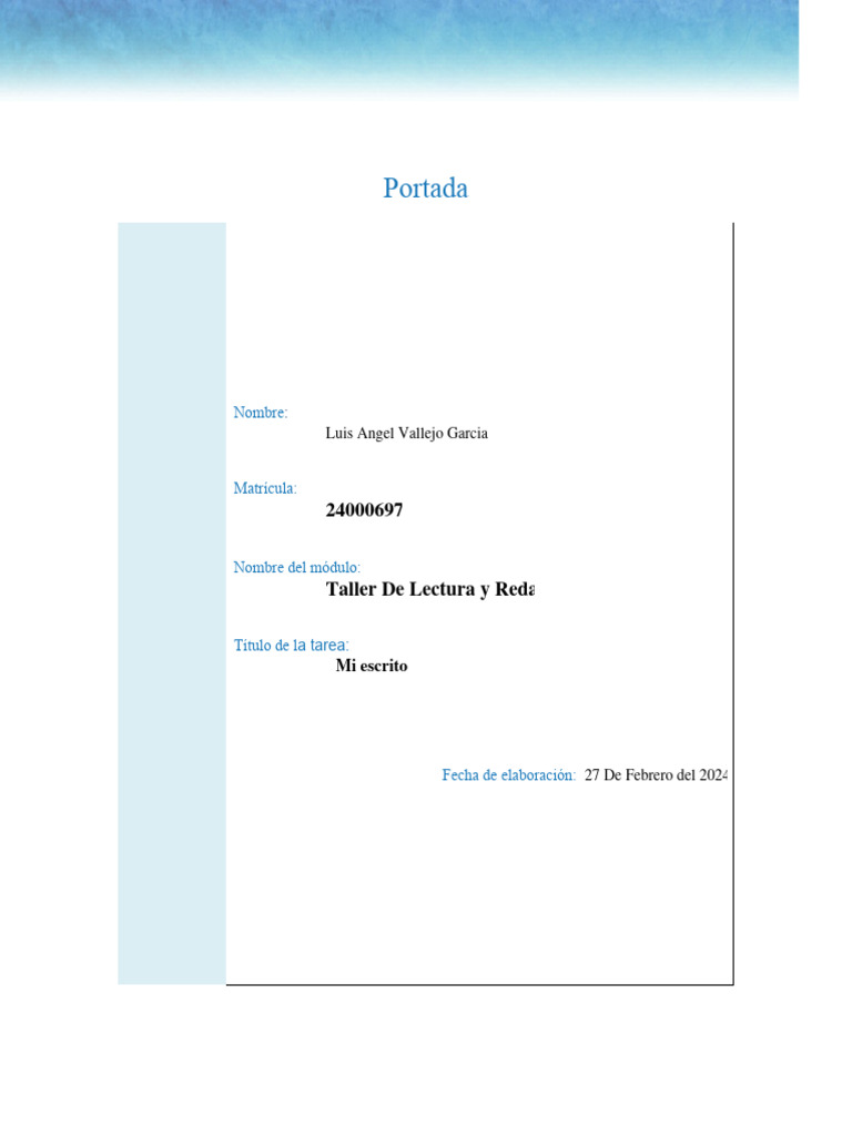 Luis Vallejo Mi Escritoterminado | PDF