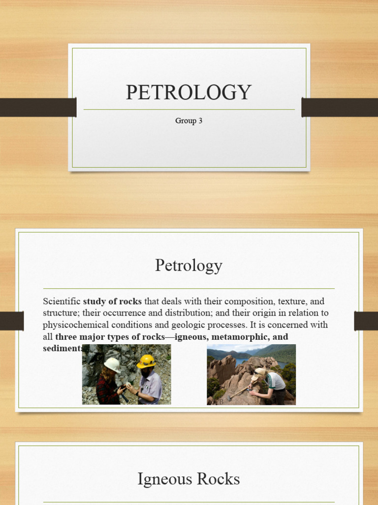 Group 3 - PETROLOGY | PDF | Rock (Geology) | Igneous Rock