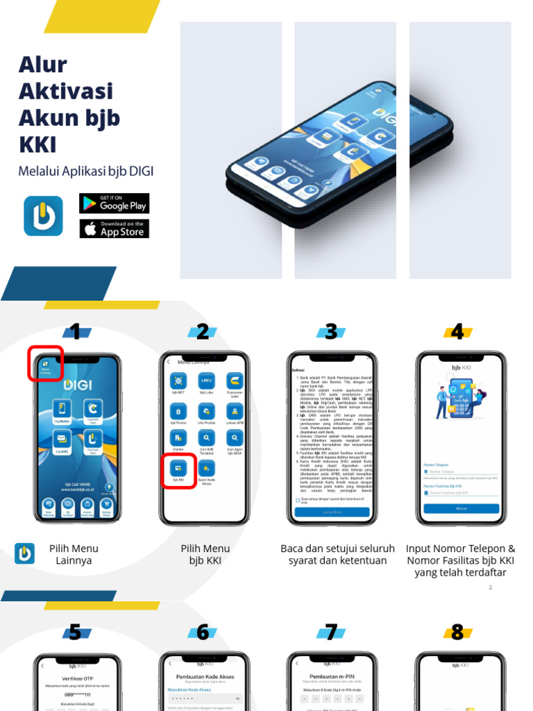 Alur Aktivasi BJB Digi KKI Segmen Pemerintah | PDF
