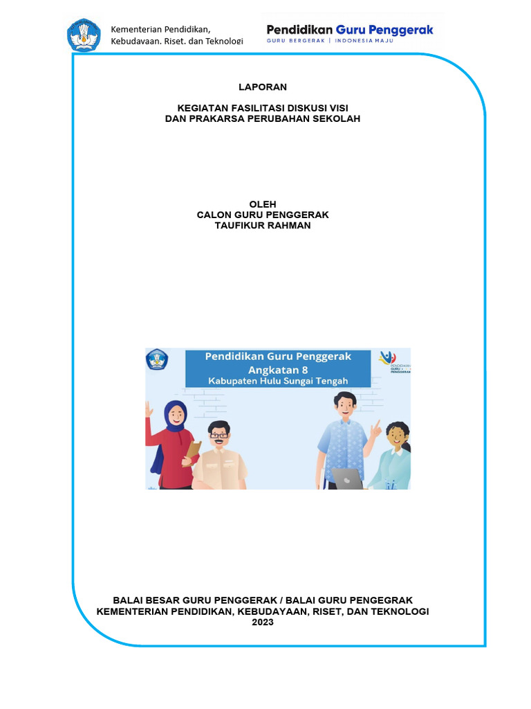 Form Laporan Fasilitasi CGP - PI-2 - A8 HST | PDF