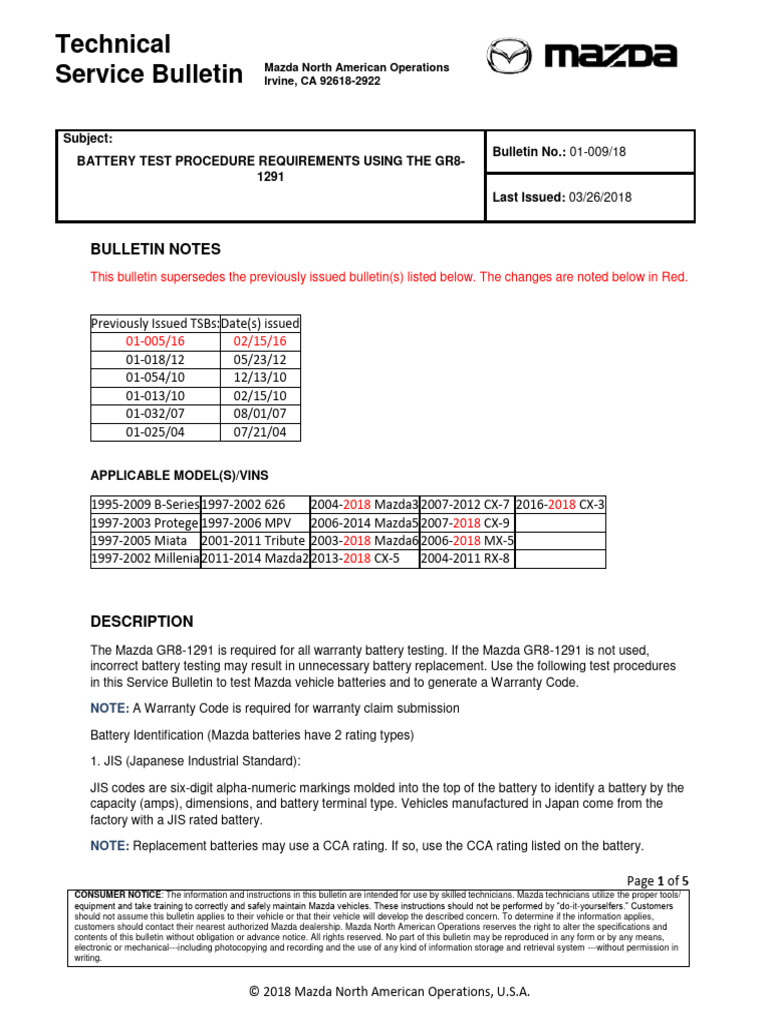 Battery Test Procedure Requirements Using The GR8-1291 | PDF | Vehicles