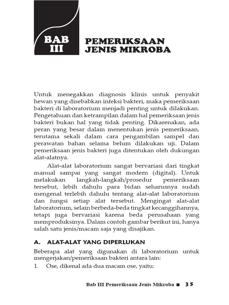 Bab Iii Pemeriksaan Jenis Mikroba | PDF