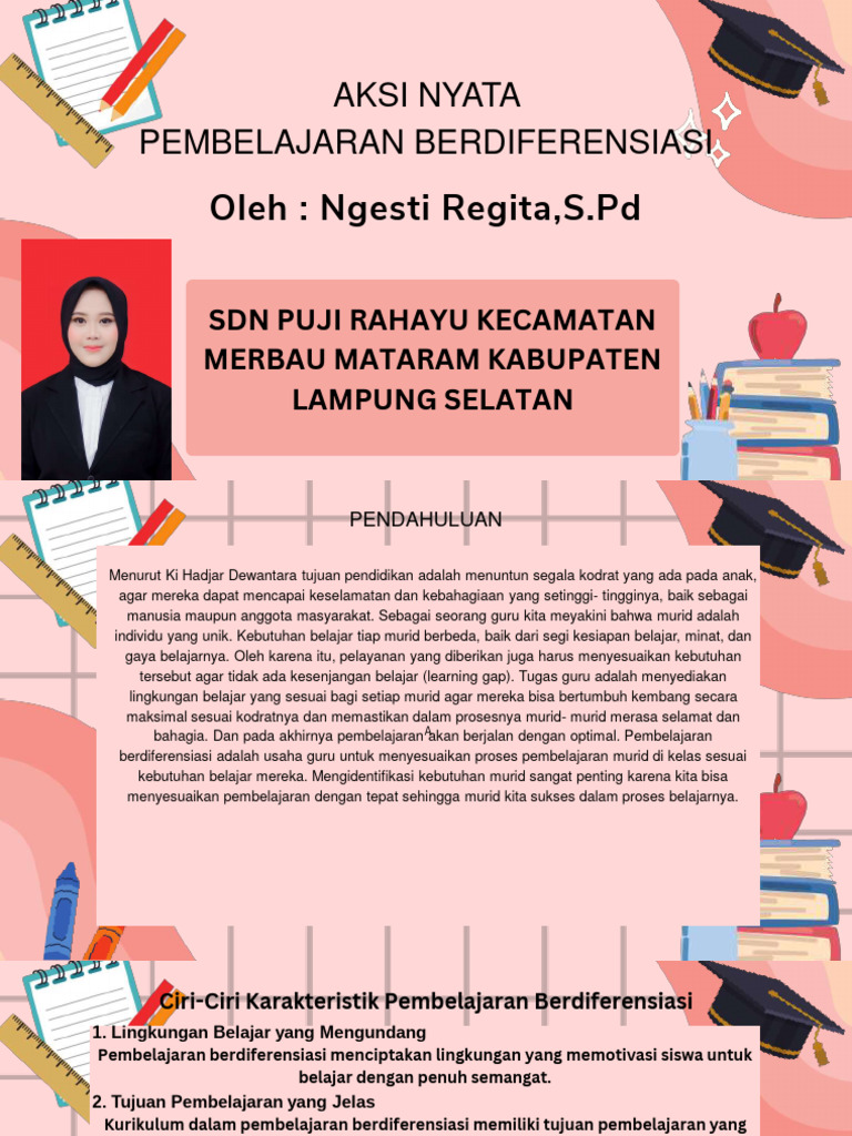 Aksi Nyata Pembelajaran Berdiferensiasi | PDF