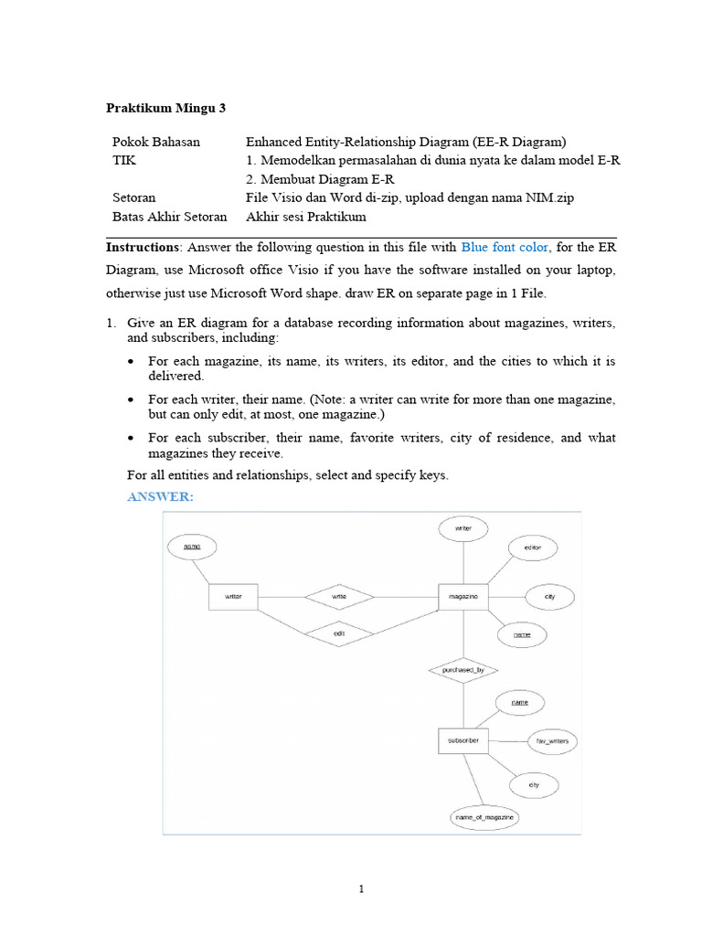 P3 EER Diagram | PDF | Information Technology | Software