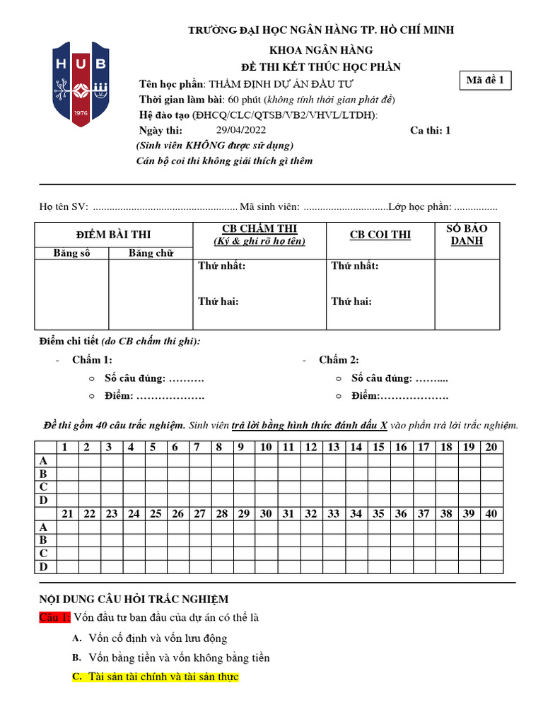 2022 L05-09 de Thi Tham Dinh Dadt | PDF