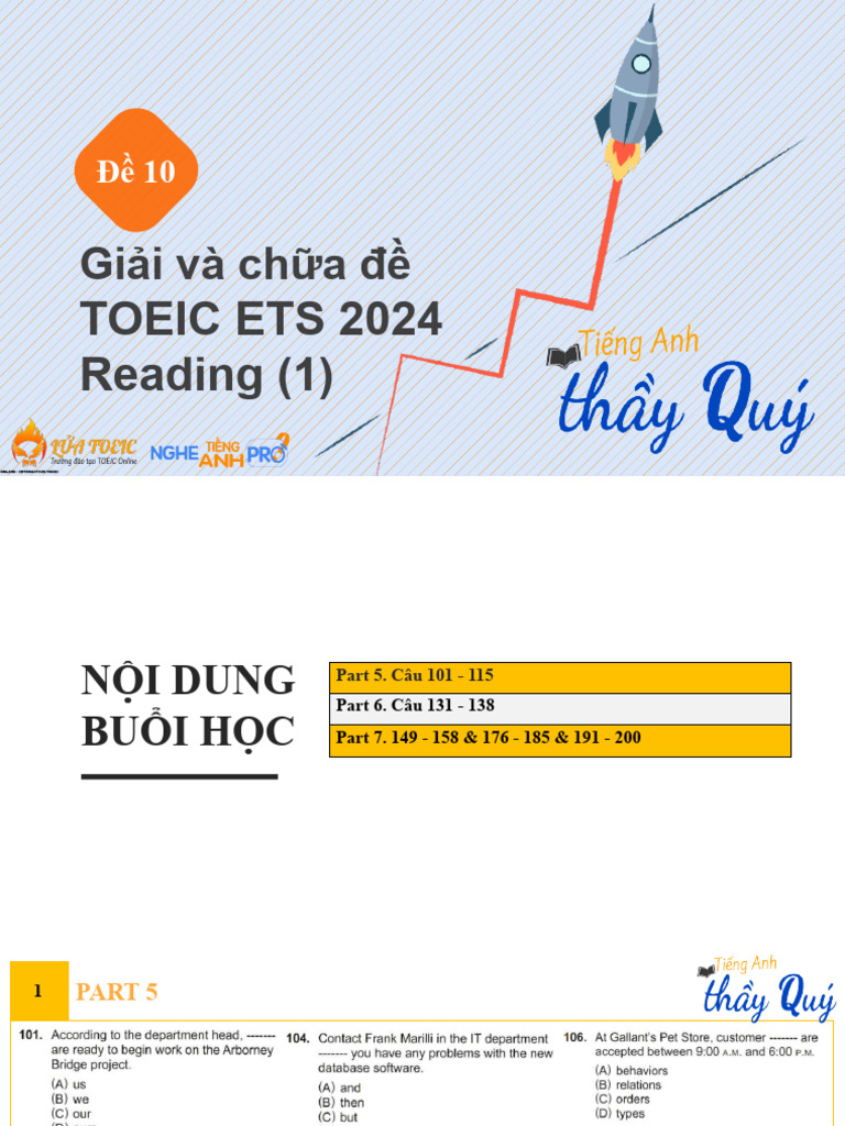 ETS 2024 Reading 10 - P1 | PDF