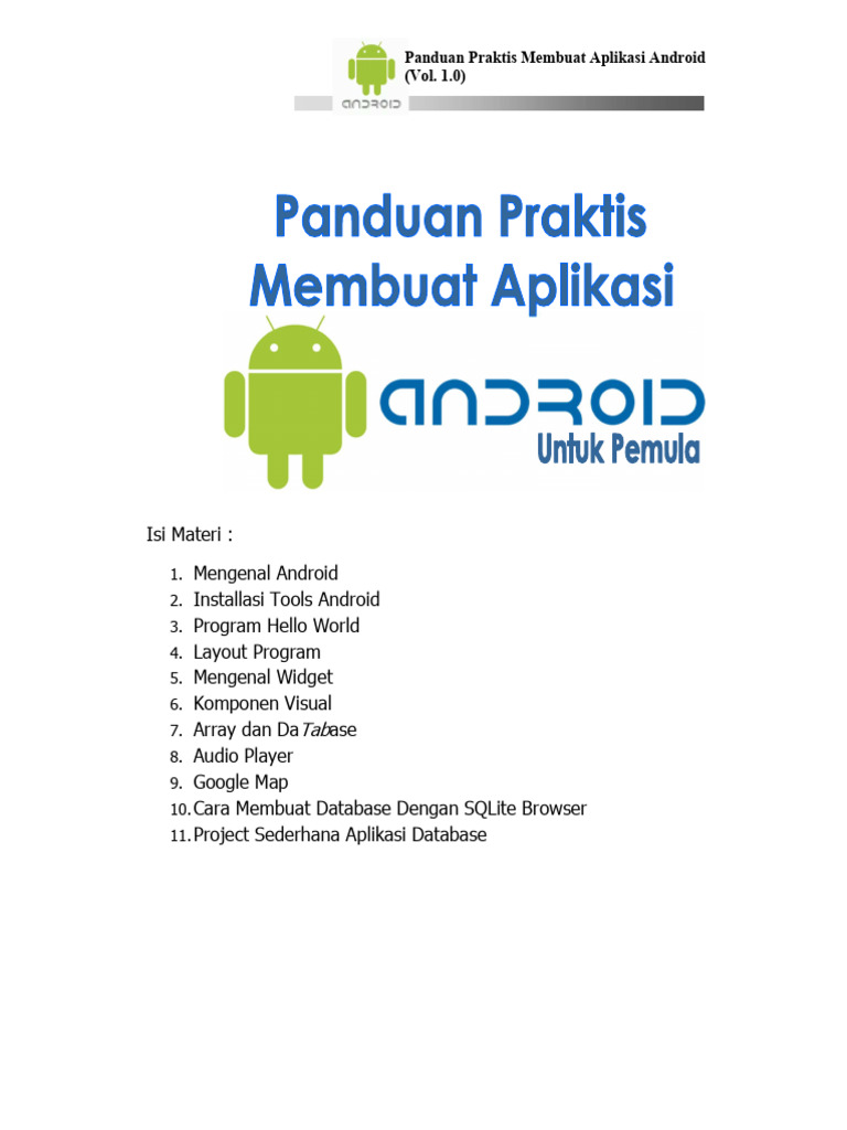 Panduan Membuat Aplikasi Android | PDF