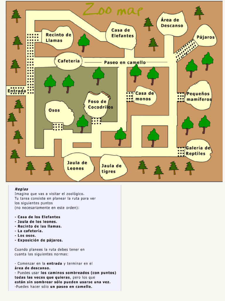 Mapa Zoo 1 | PDF