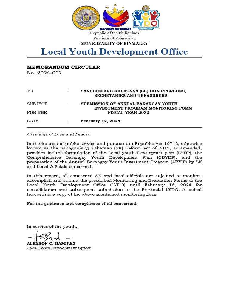 Memorandum Circular No. 2024-002 | PDF