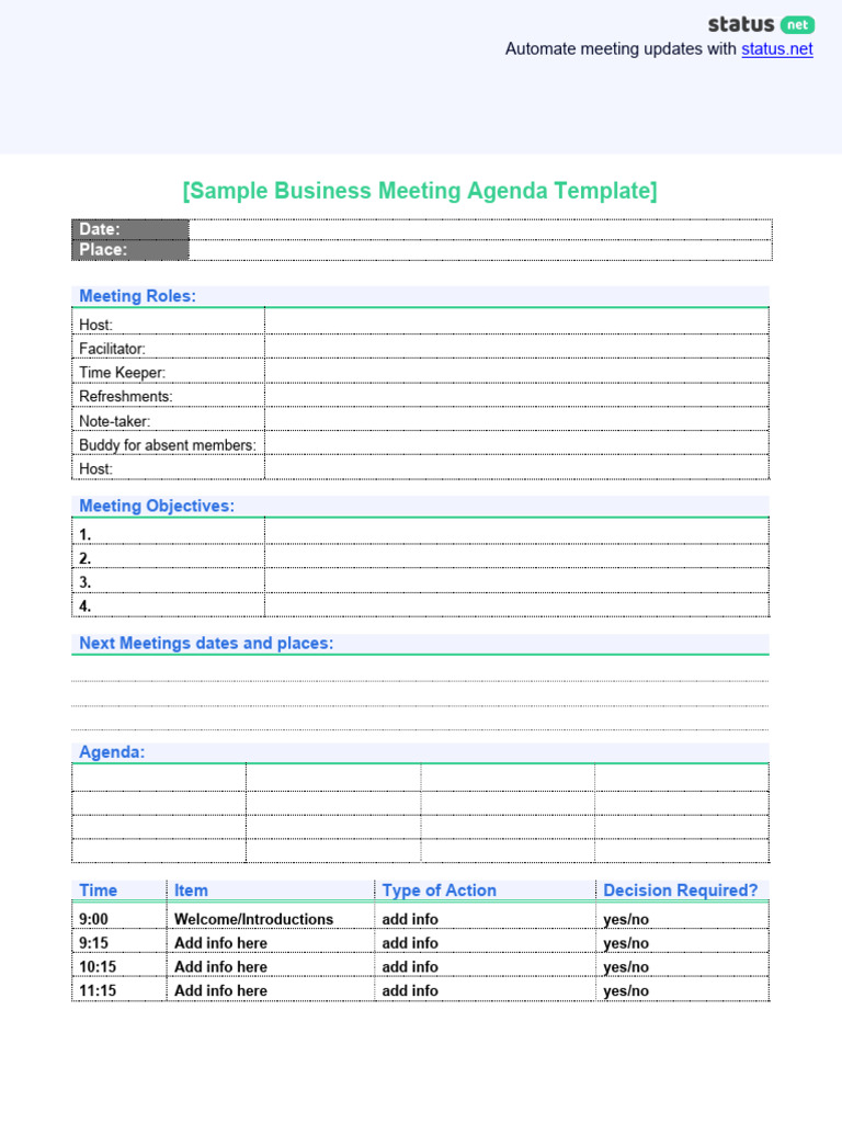 Business Meeting Template-2 | PDF