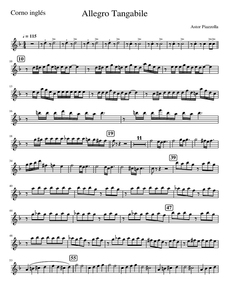 Allegro Tangabile-Corno - Inglés | PDF