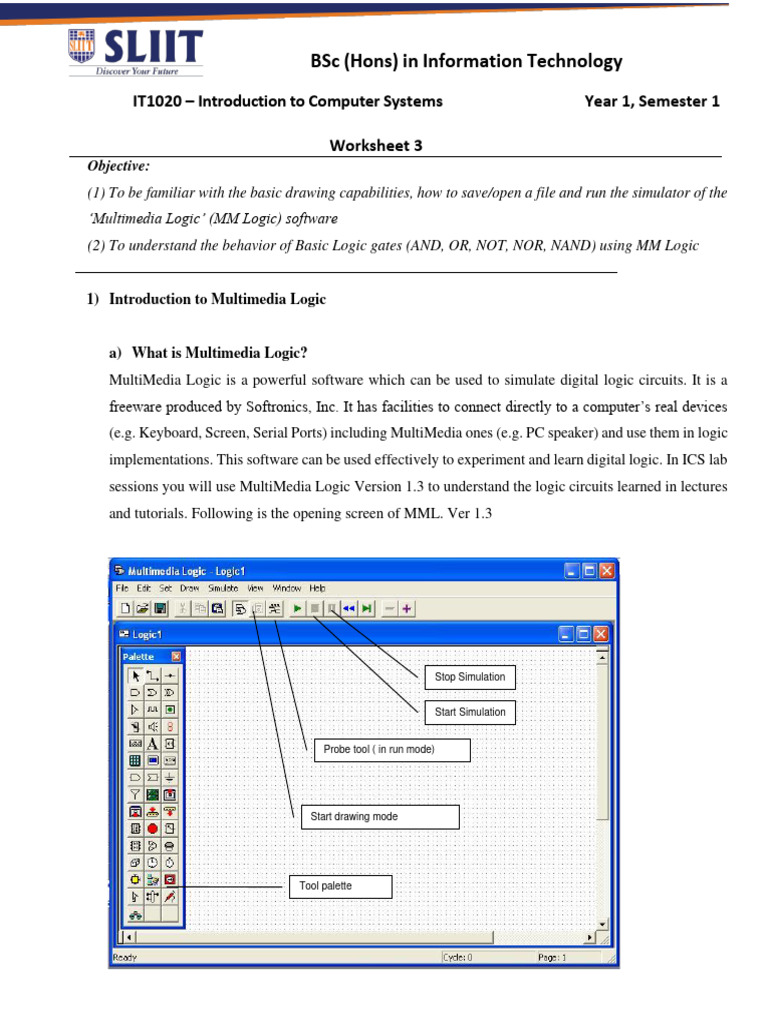 It1020 Worksheet 03 Pdf Logic Gate Boolean Algebra