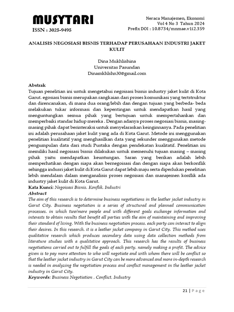 Jurnal Dina Musytari | PDF