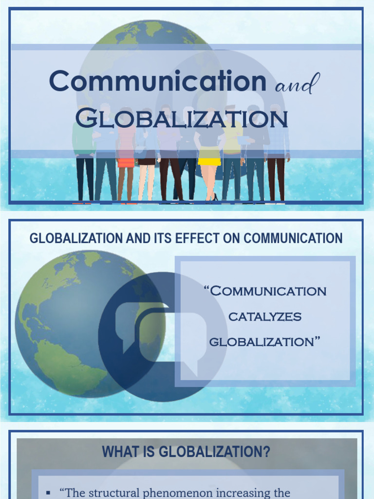 Communication and Globalization | PDF | Communication | Globalization