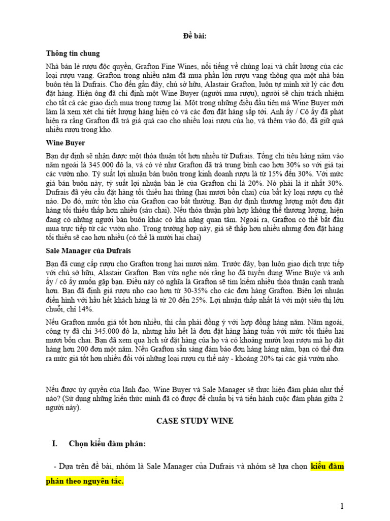 FULL Case Study WINE | PDF