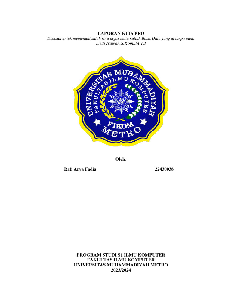 Laporan Erd Laundry | PDF