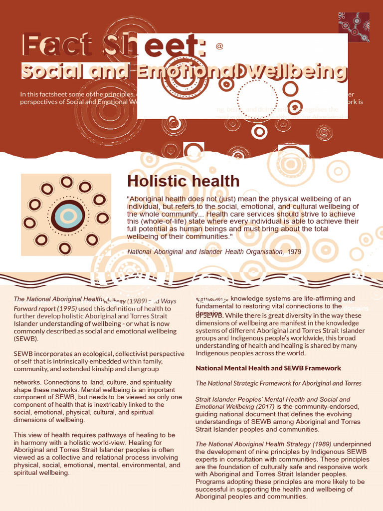 SEWB Fact Sheet | PDF | Indigenous Australians | Mental Health