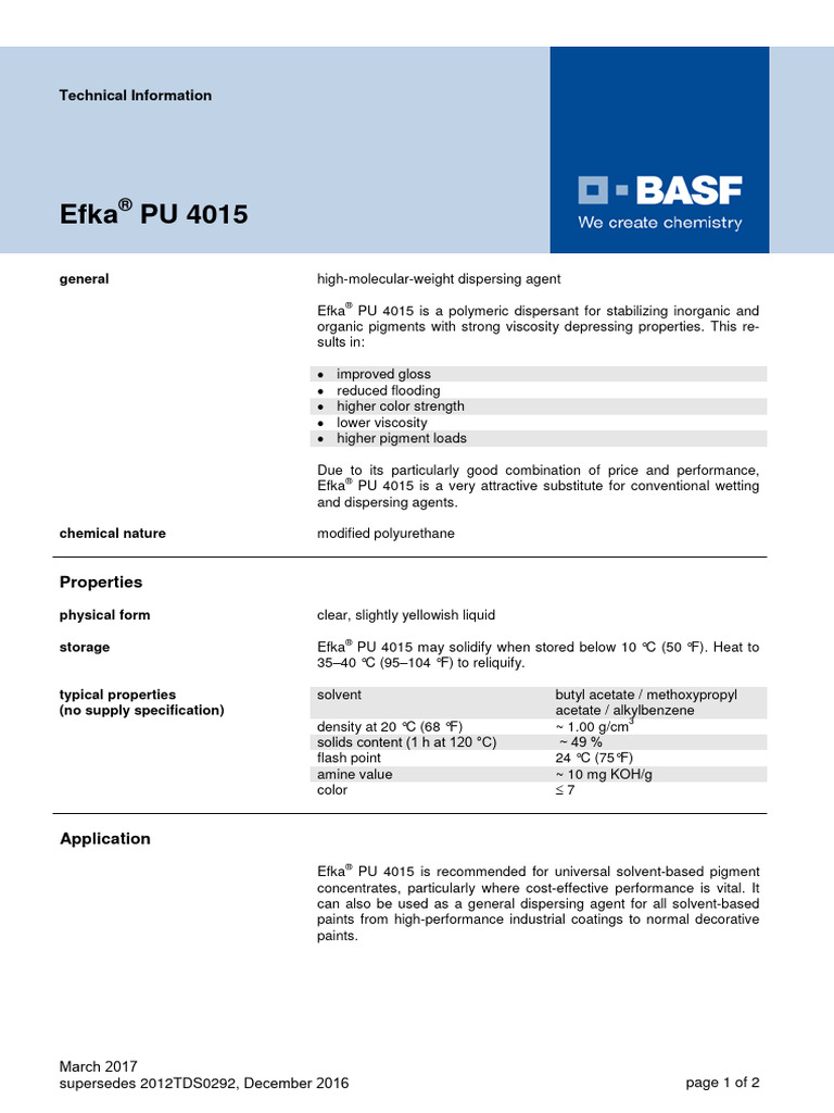 Additif Dispersing Agent | PDF | Paint | Chemistry