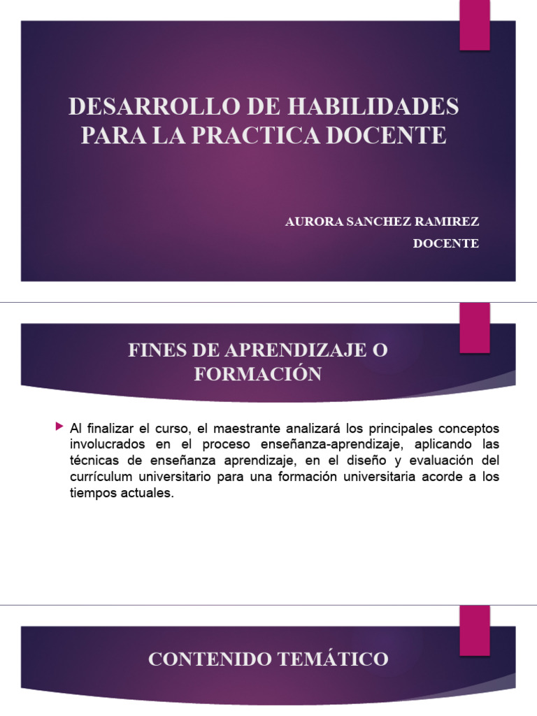 Desarrollo de Habilidades para La Practica Docente | PDF | Enseñando | Maestros