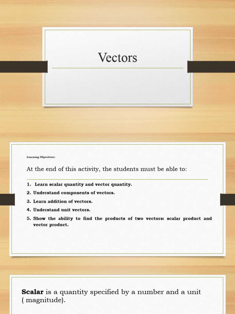 Vectors Unit Vectors1 | PDF