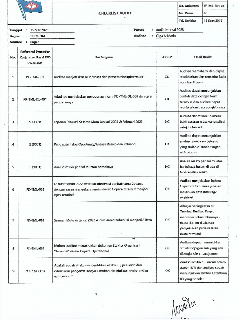Audit Terminal | PDF
