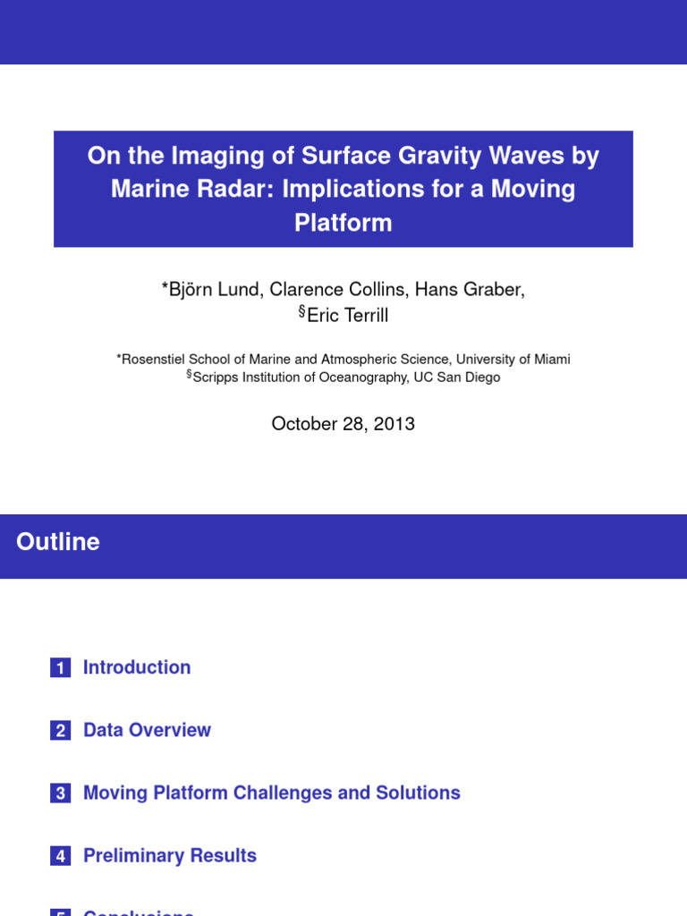 Lund 等 - On the Imaging of Surface Gravity Waves by Marine | Download ...