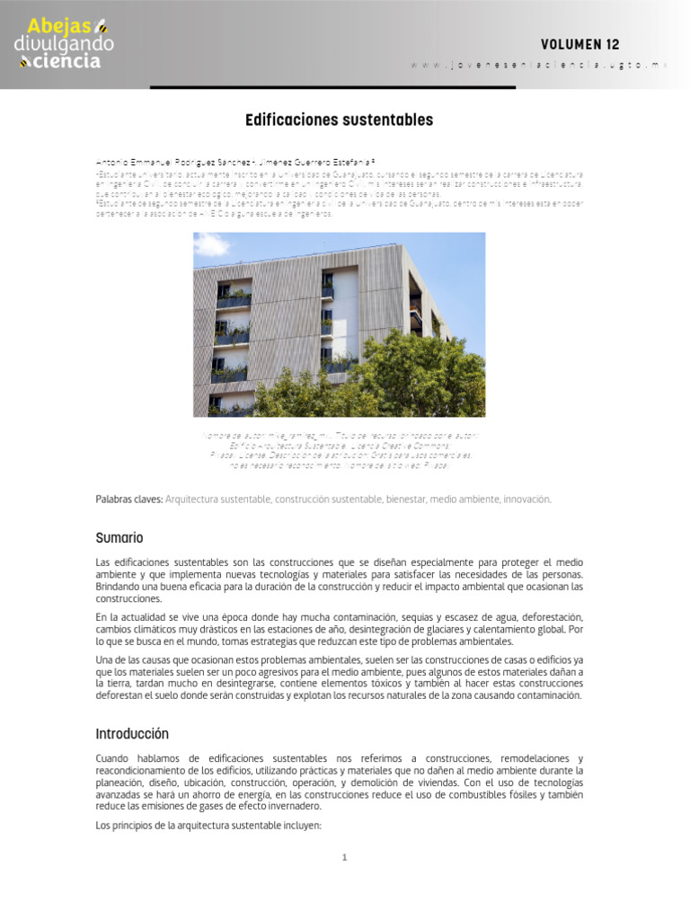 Edificaciones Sustentables | PDF | Naturaleza | Entorno natural