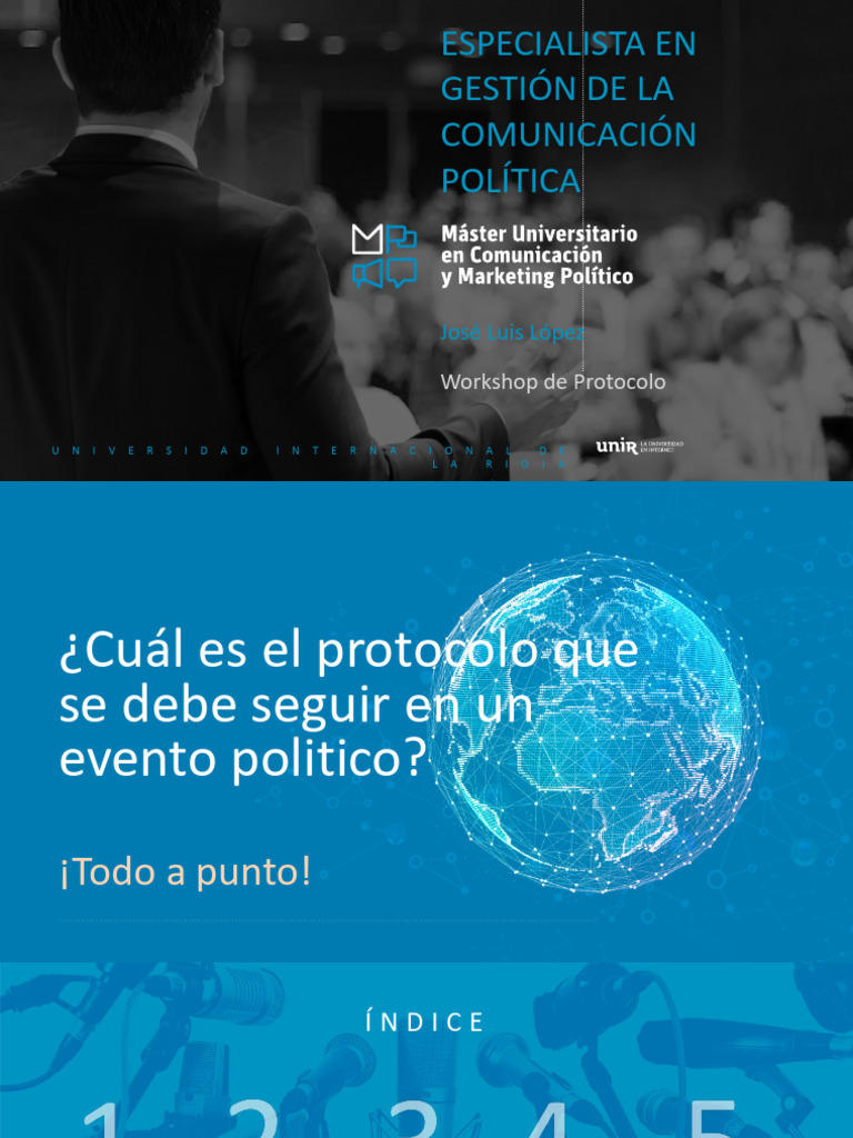 José Luis López: Workshop de Protocolo | PDF | Gobierno
