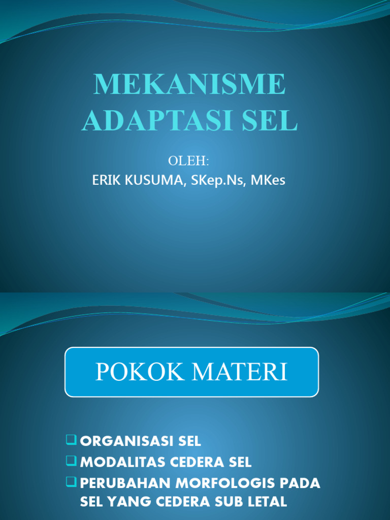 Mekanisme Adaptasi Sel | PDF