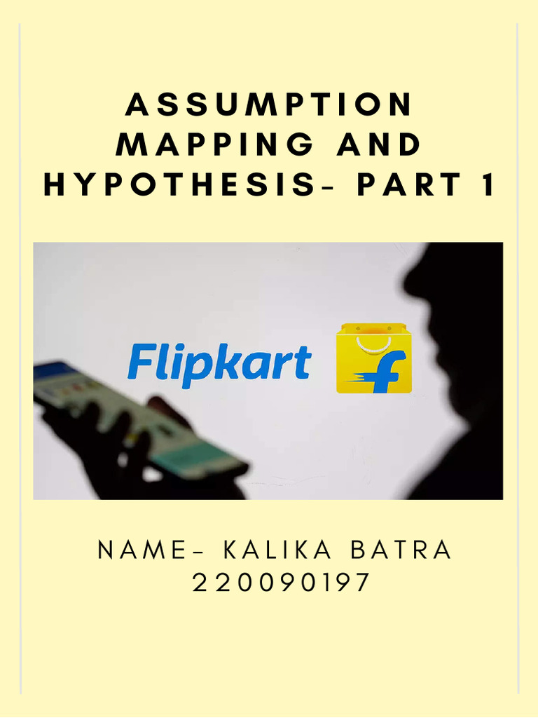 Assumption Mapping and Hypothesis - Part 1 | PDF | Brand | Reputation