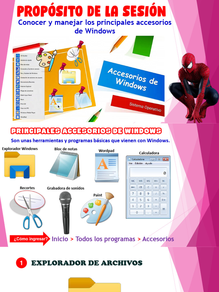 Principales Accesorios de Windows | PDF
