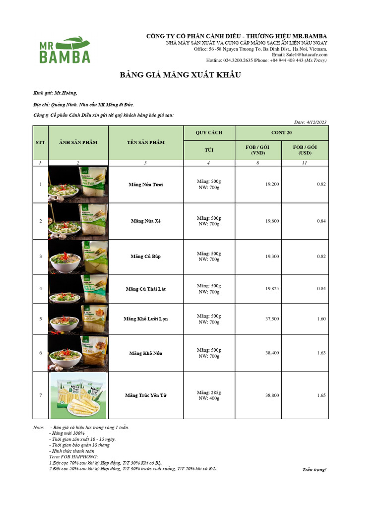 MR Bamba Bamboo | PDF
