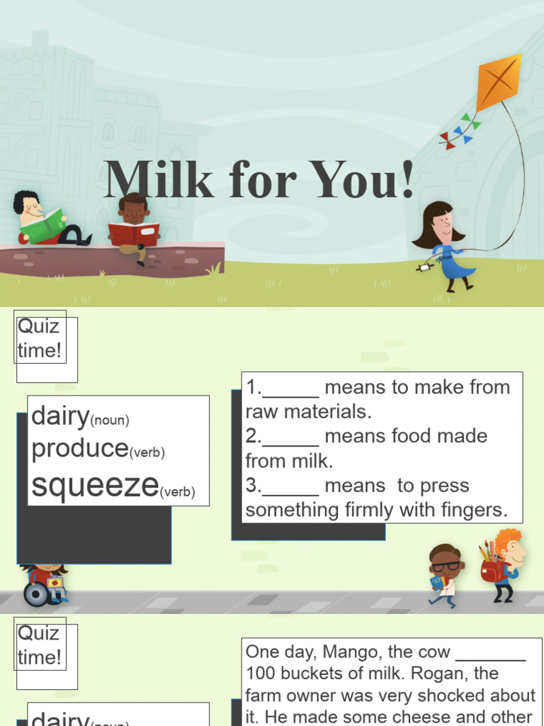 Lesson 8 New | PDF | Dairy | Milk
