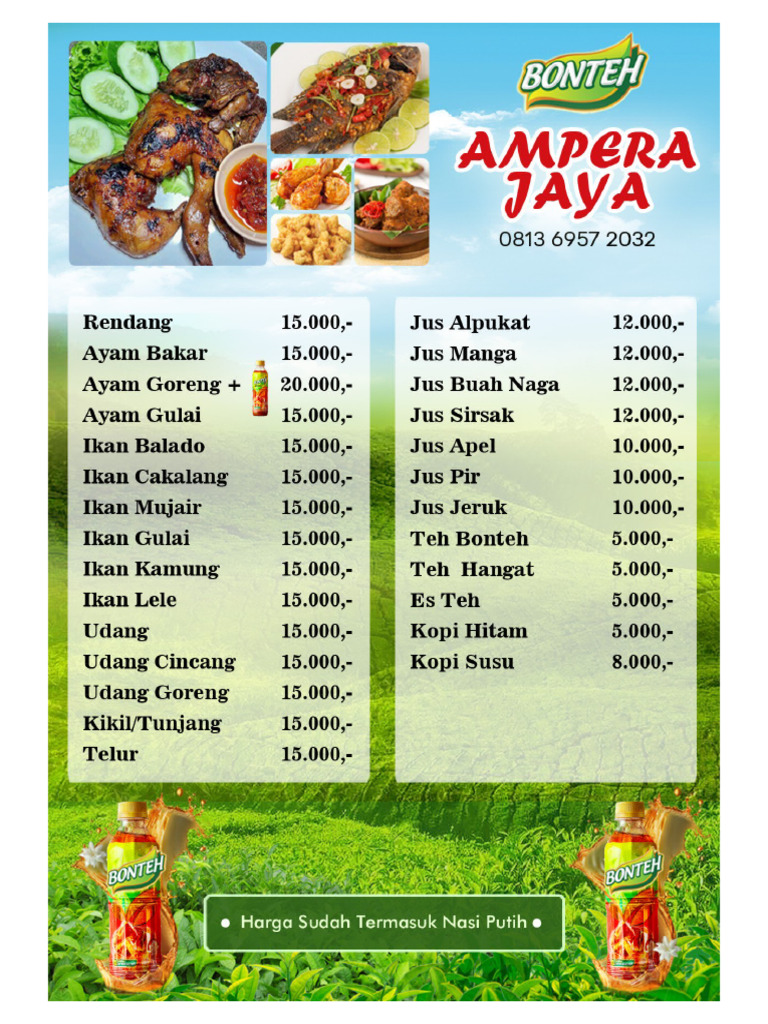Menu Bonteh | PDF