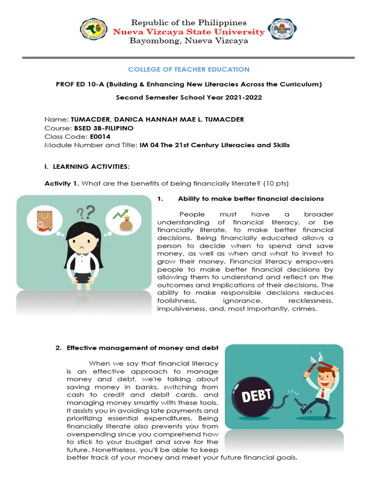 Prof Ed 10 - Module 4 - Tumacder, DHML | PDF | Creativity | Debt
