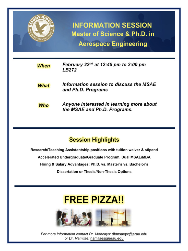 MSAE - PHD Info Session Flyer - SP24 | PDF