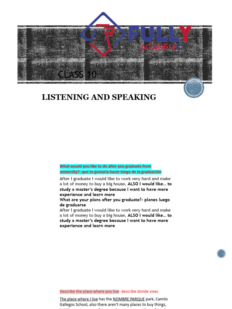 Class 11 Speaking 2 and Reading | PDF | Cooking, Food & Wine