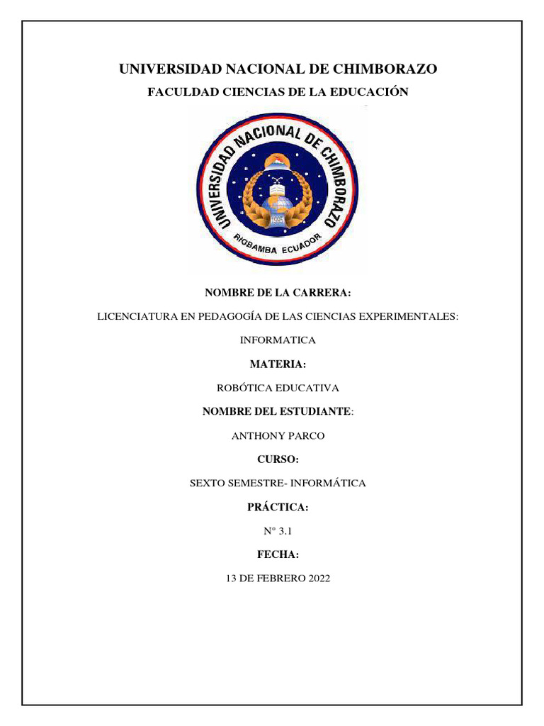 Practica 3.1 Manejo de Microcontrolador Arduino - Parco Anthony | PDF ... Practica 3.1 Manejo de Microcontrolador Arduino - Parco Anthony | PDF ...