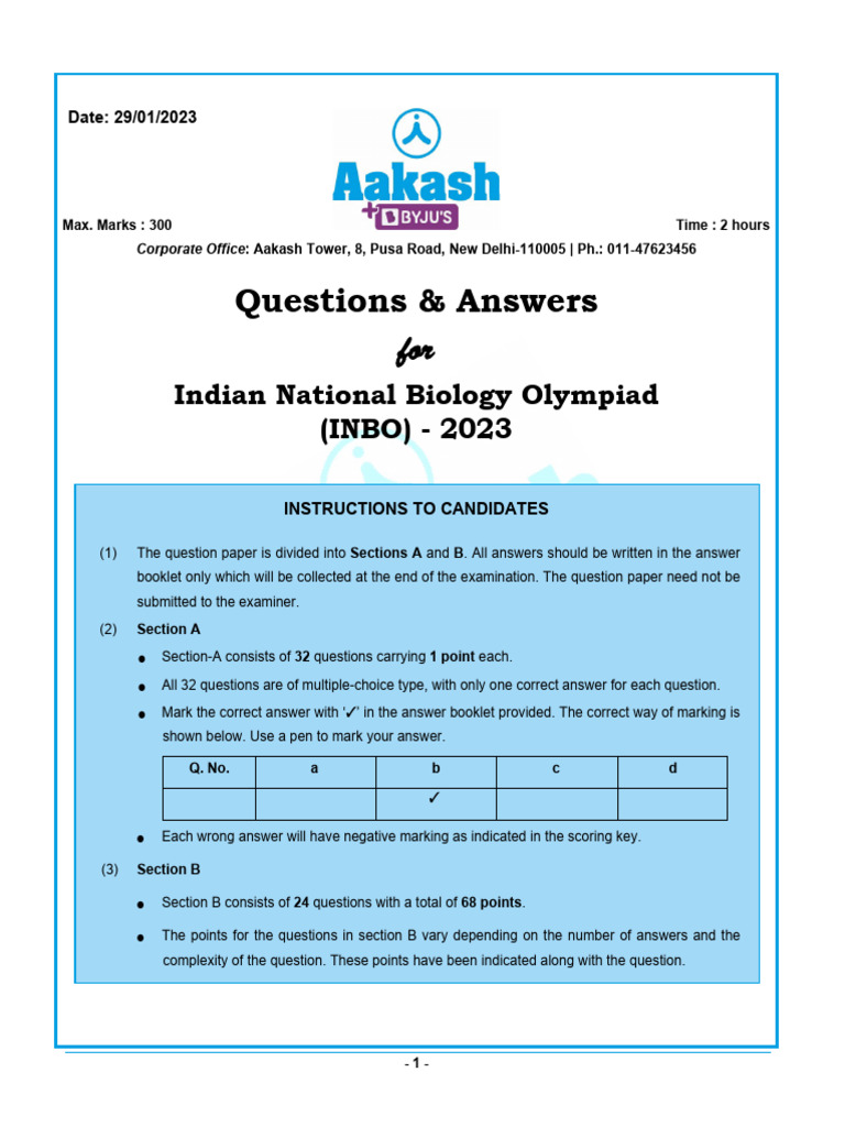 INBO 2023 Question-And-Answers 0 | PDF | Drug Metabolism | Chromatography