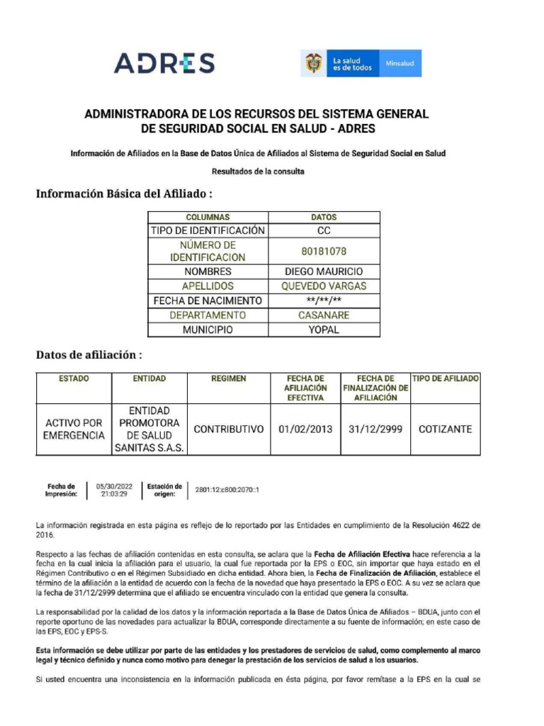 Documentos Solicitados | PDF