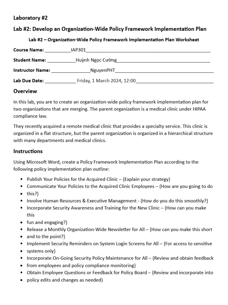 IA17A DE160327 CuongHN Lab2 | PDF | Computing | Business