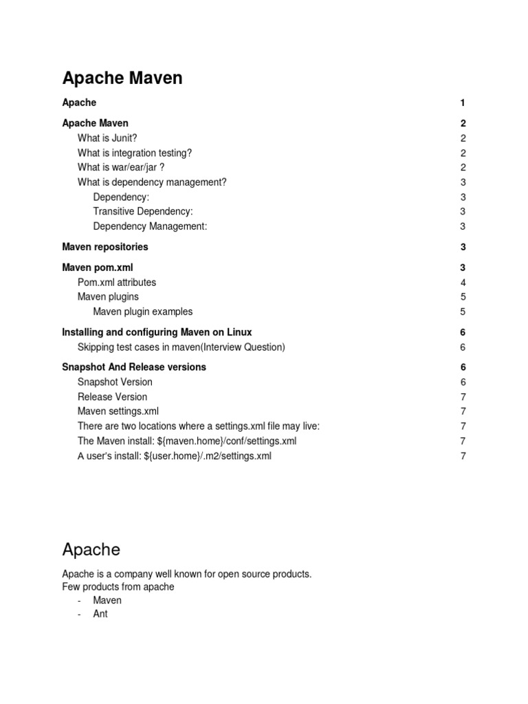 Apache Maven | PDF | Software Repository | System Software