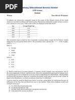 Grade 10 Science Practice Exam With Answers - ProProfs Quiz | PDF ...
