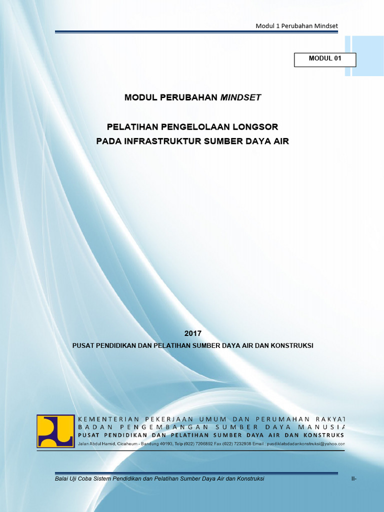 254f1 01. Modul 1 Perubahan Mindset Longsor | PDF