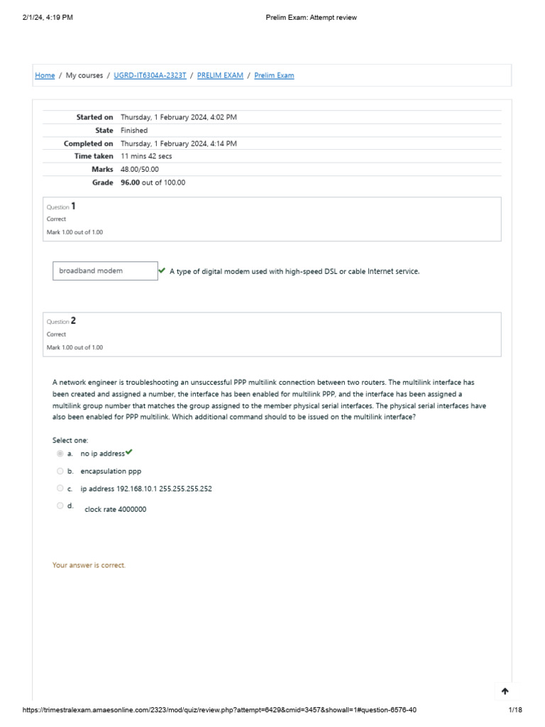 Data Com Prelim | PDF | Computer Network | Virtual Private Network