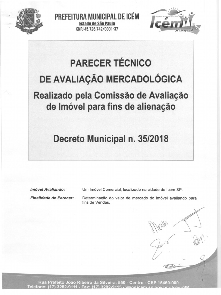 Parecer Tecnico Avaliacao MERCADOLOGIA | PDF | Mercado (economia ... Parecer Tecnico Avaliacao MERCADOLOGIA | PDF | Mercado (economia ...