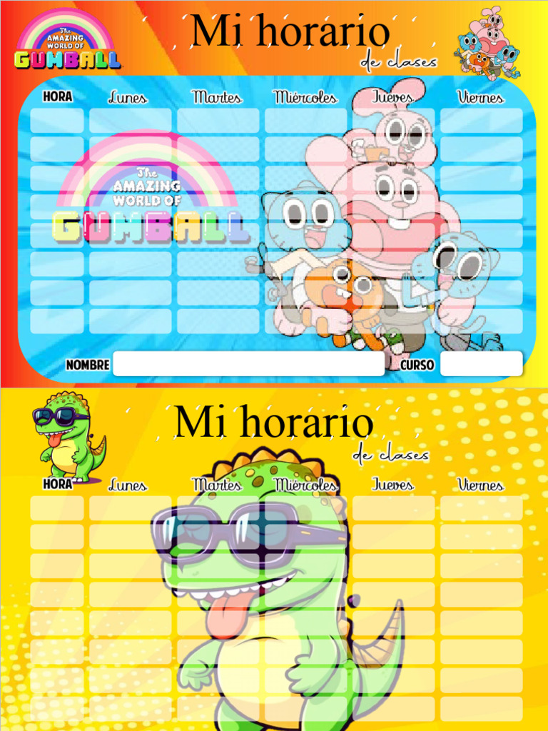Mi Horario Personal Detallado | PDF