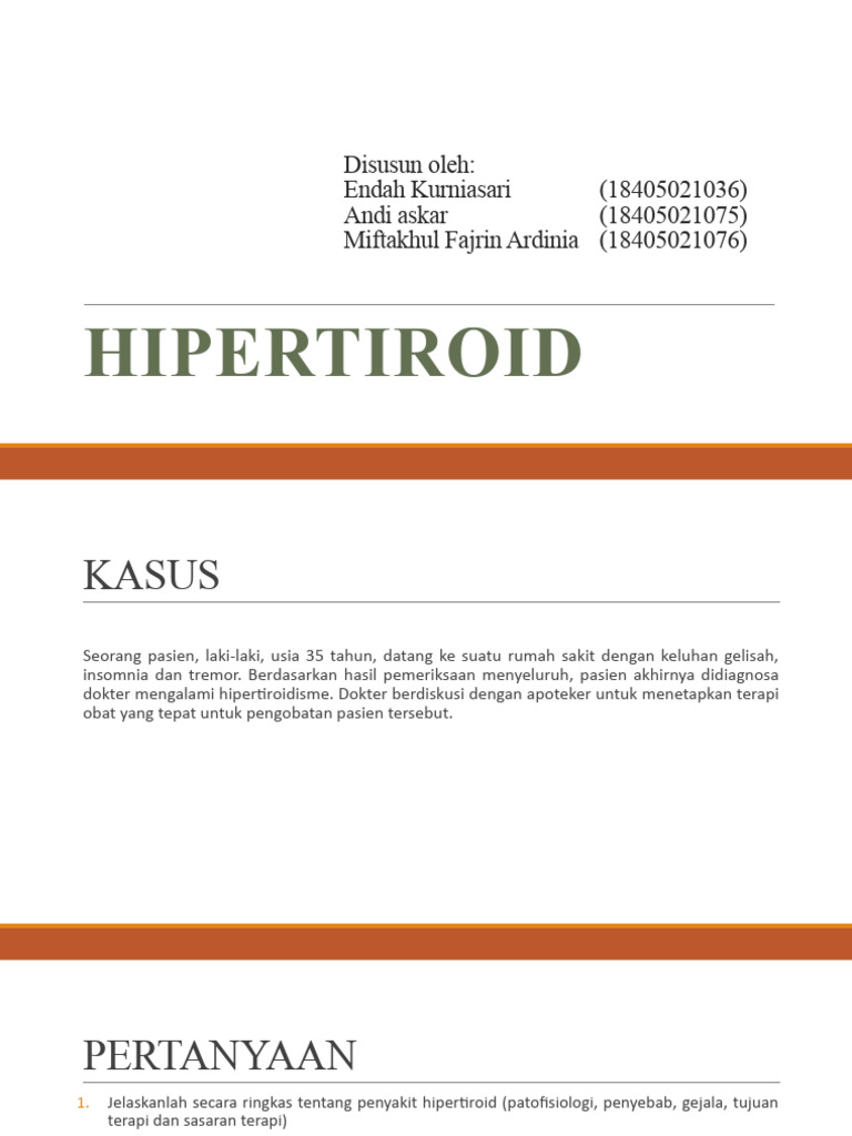 Terapi Hipertiroid pada Pasien 35 Tahun | PDF